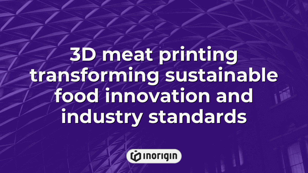 3d Meat Printing Transforming Sustainable Food Innovation And Industry ...