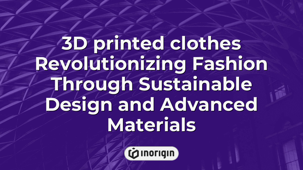 3d Printed Clothes Revolutionizing Fashion Through Sustainable Design ...