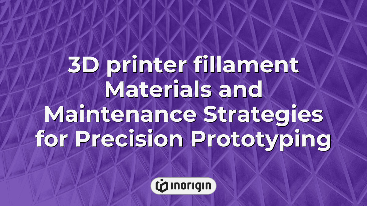 3d Printer Fillament Materials And Maintenance Strategies For Precision ...
