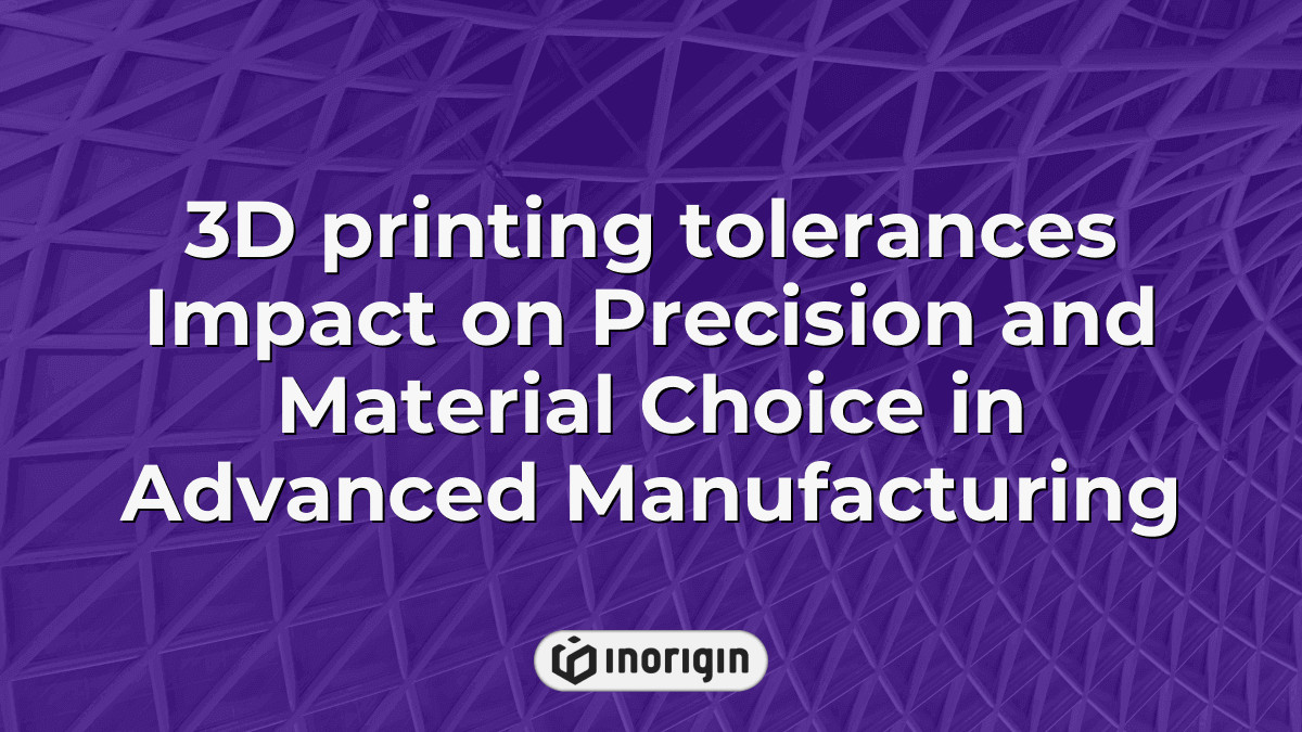 3d Printing Tolerances Impact On Precision And Material Choice In Advanced Manufacturing