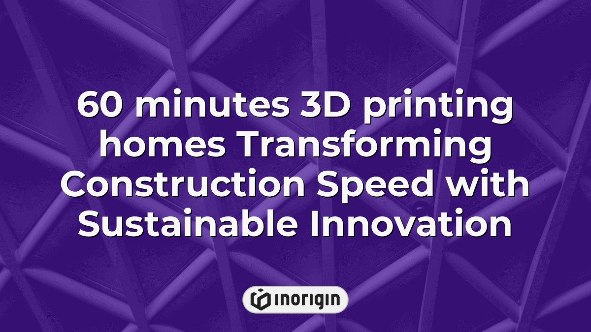 60 Minutes 3d Printing Homes Transforming Construction Speed With ...