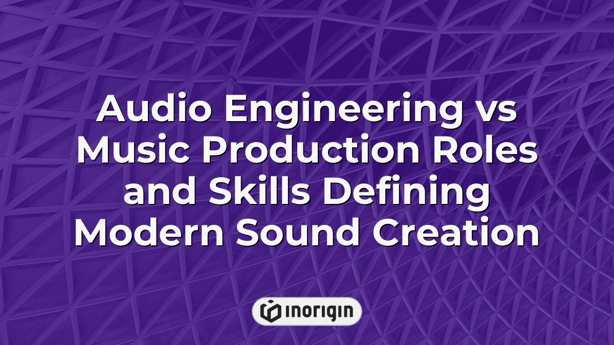 Audio Engineering Vs Music Production Roles And Skills Defining Modern ...