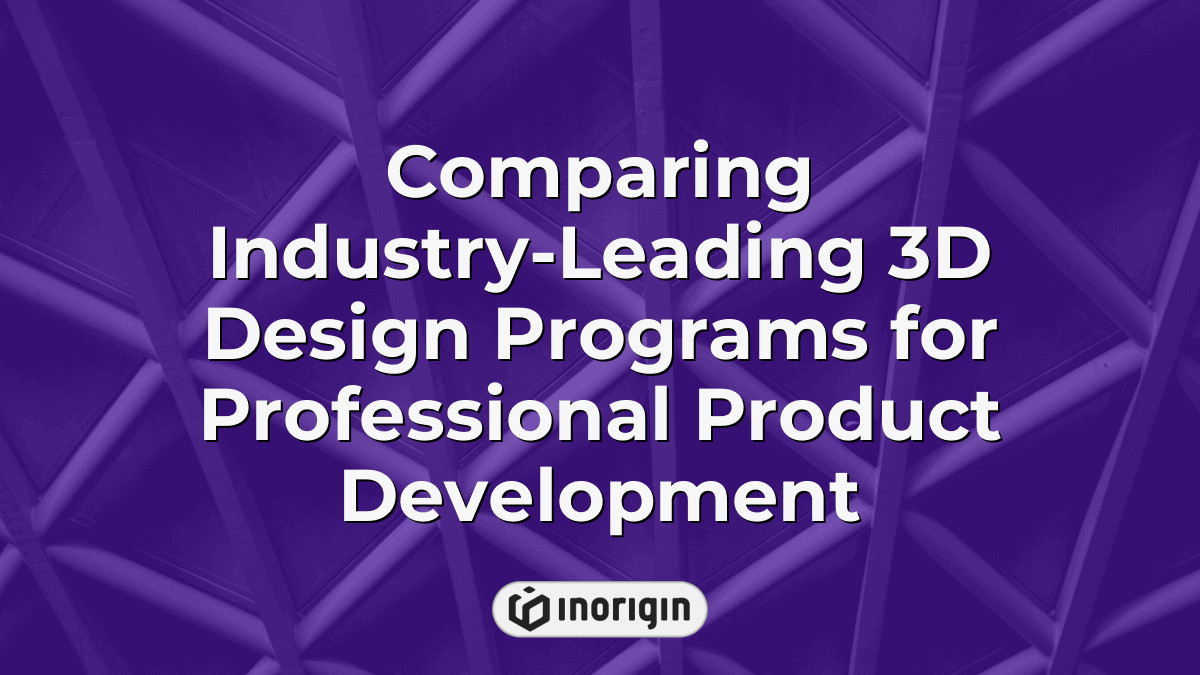 Comparing Industry-Leading 3d Design Programs For Professional Product ...