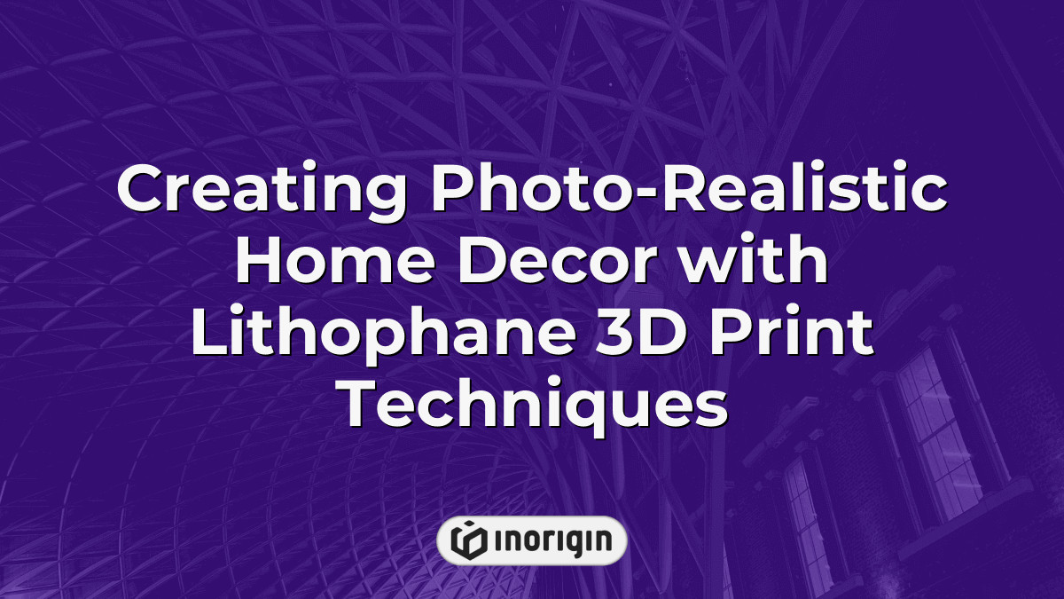 Creating Photo-Realistic Home Decor With Lithophane 3d Print Techniques
