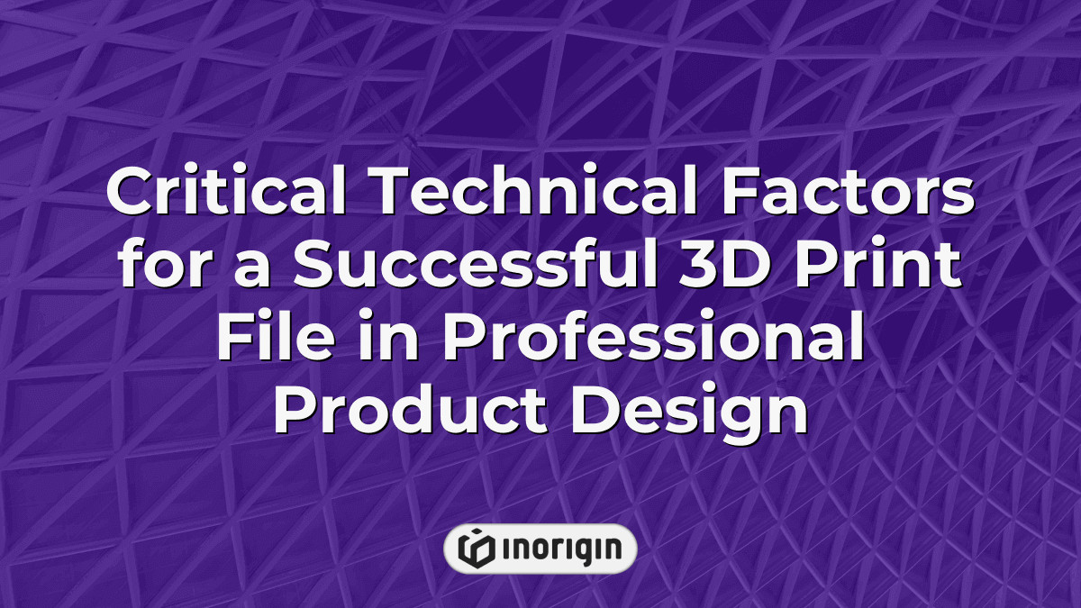 Critical Technical Factors For A Successful 3d Print File In ...
