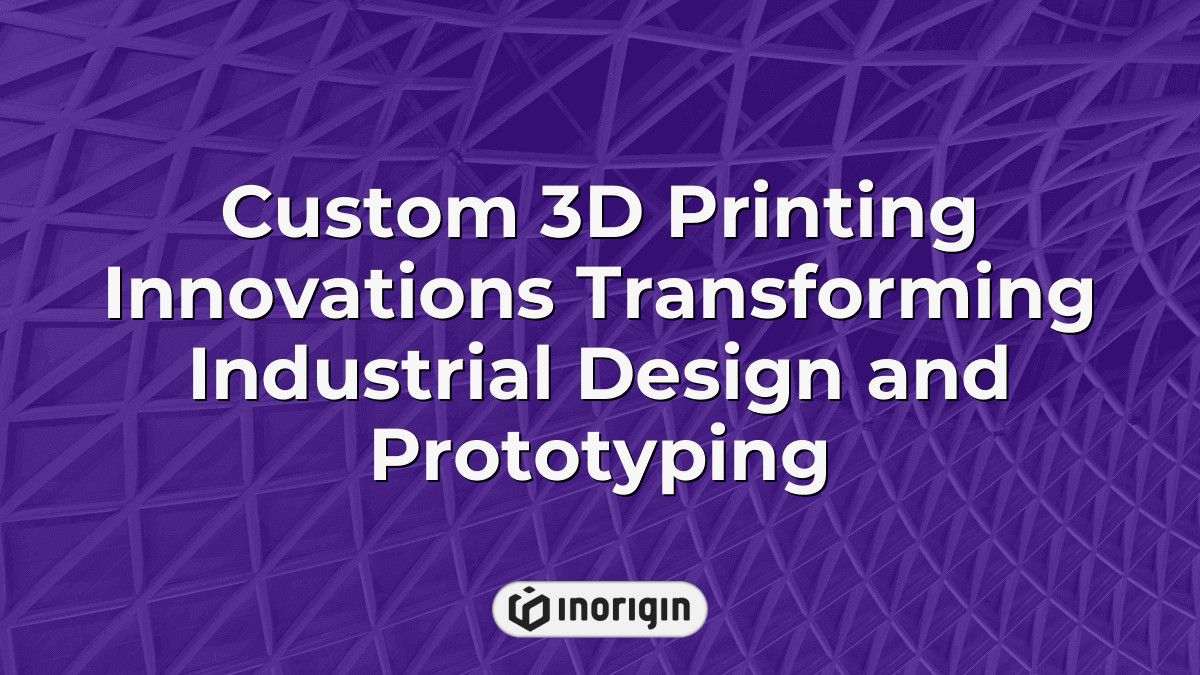 Custom 3d Printing Innovations Transforming Industrial Design And ...