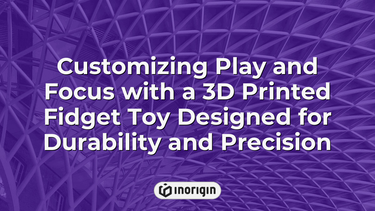 Customizing Play And Focus With A 3d Printed Fidget Toy Designed For ...