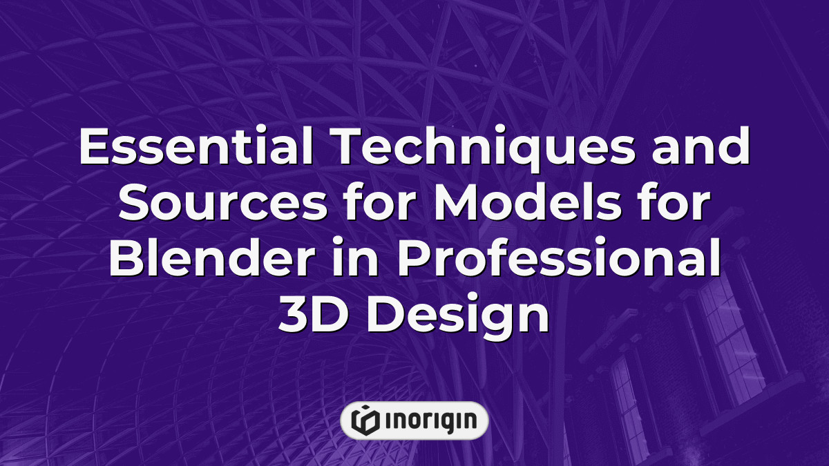 Essential Techniques And Sources For Models For Blender In Professional ...