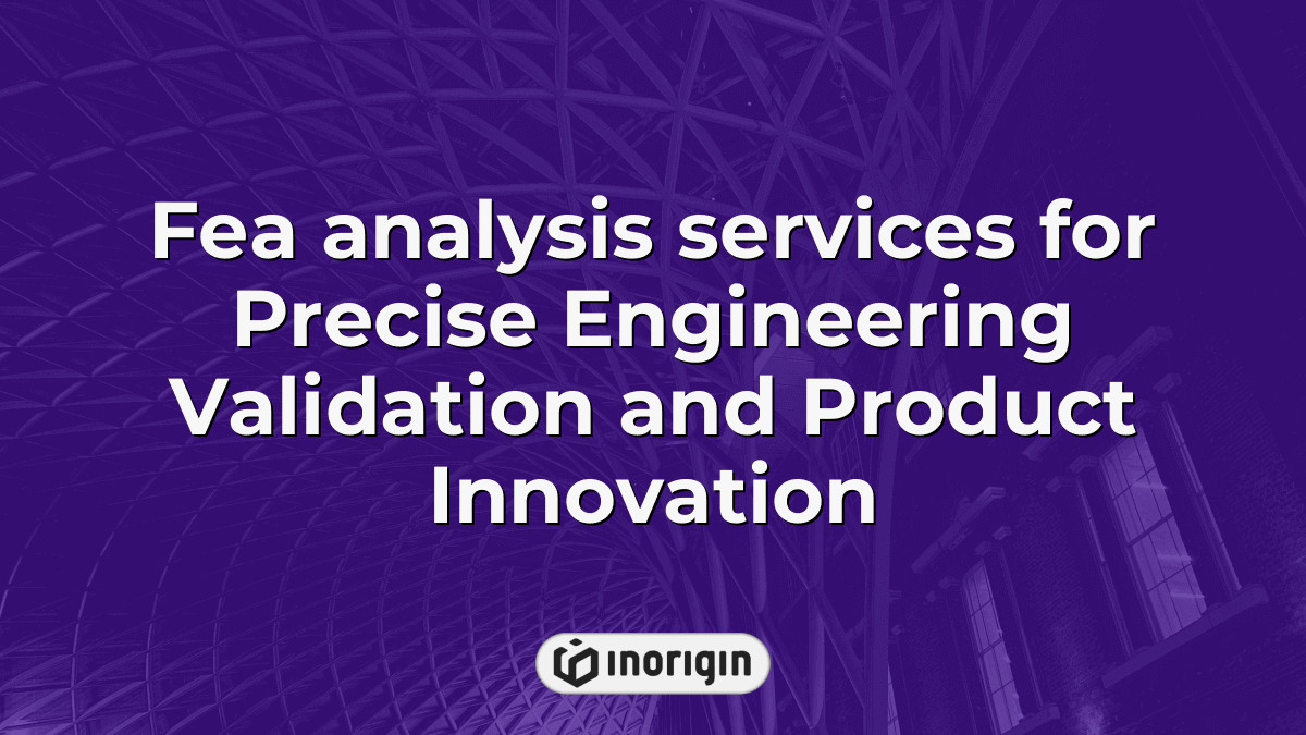 Fea Analysis Services For Precise Engineering Validation And Product ...