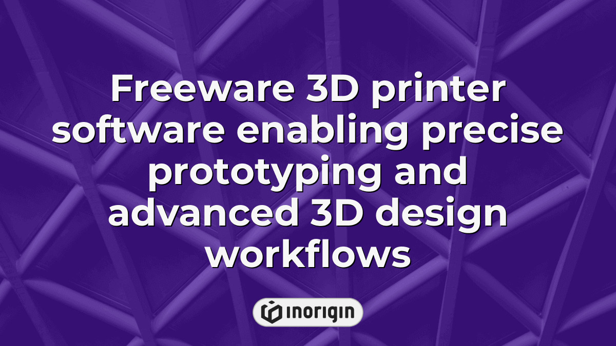 Freeware 3d Printer Software Enabling Precise Prototyping And Advanced ...