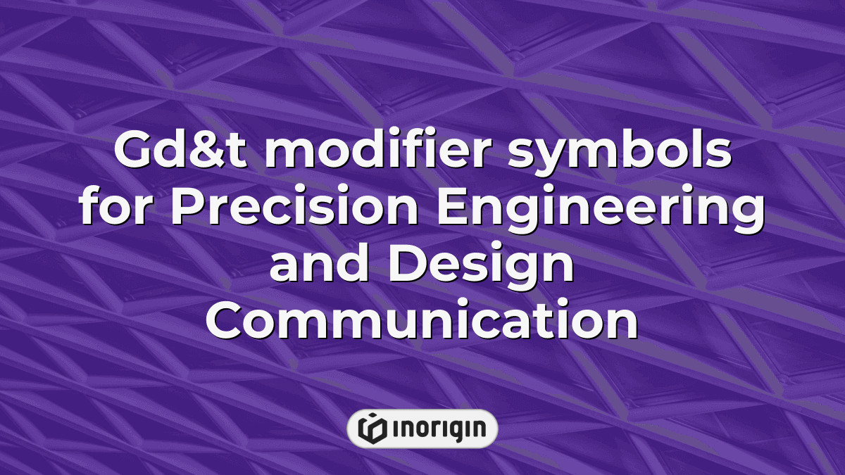 Gd&t Modifier Symbols For Precision Engineering And Design Communication
