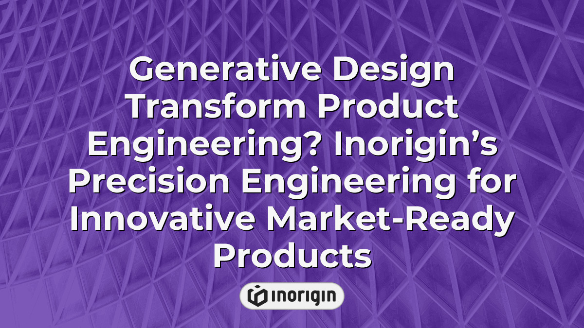 Generative Design Transform Product Engineering? Inorigin’s Precision ...