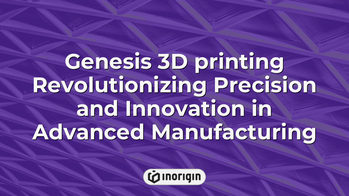 Genesis 3d Printing Revolutionizing Precision And Innovation In ...