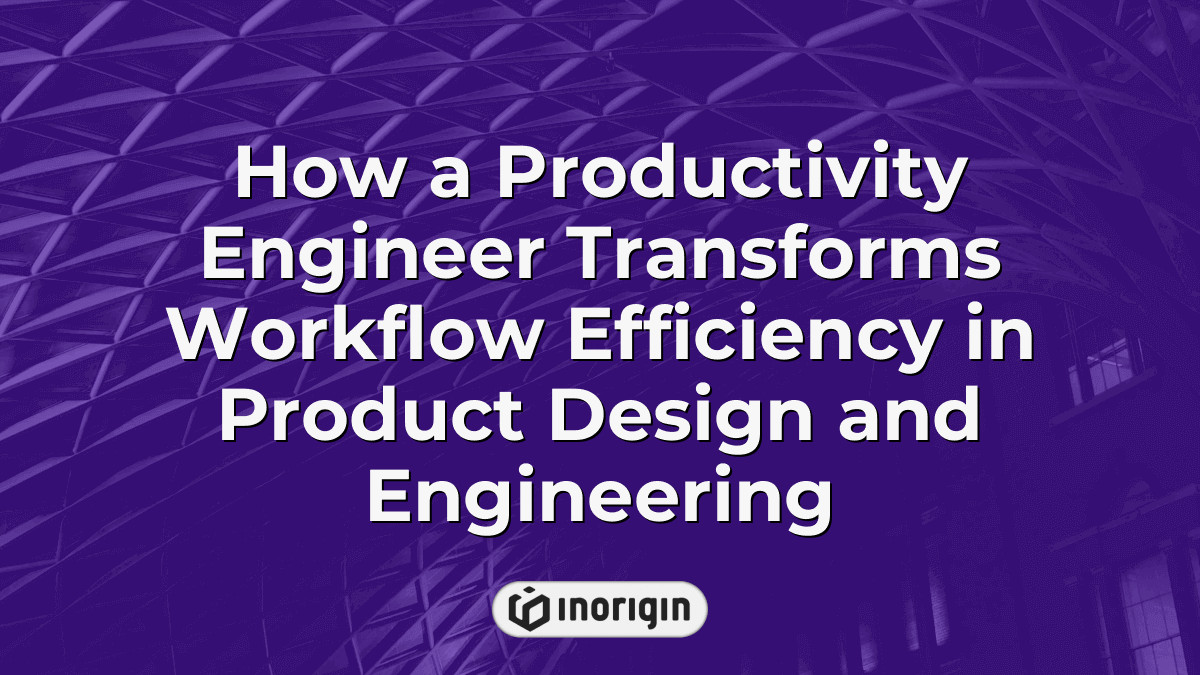 How A Productivity Engineer Transforms Workflow Efficiency In Product Design And Engineering