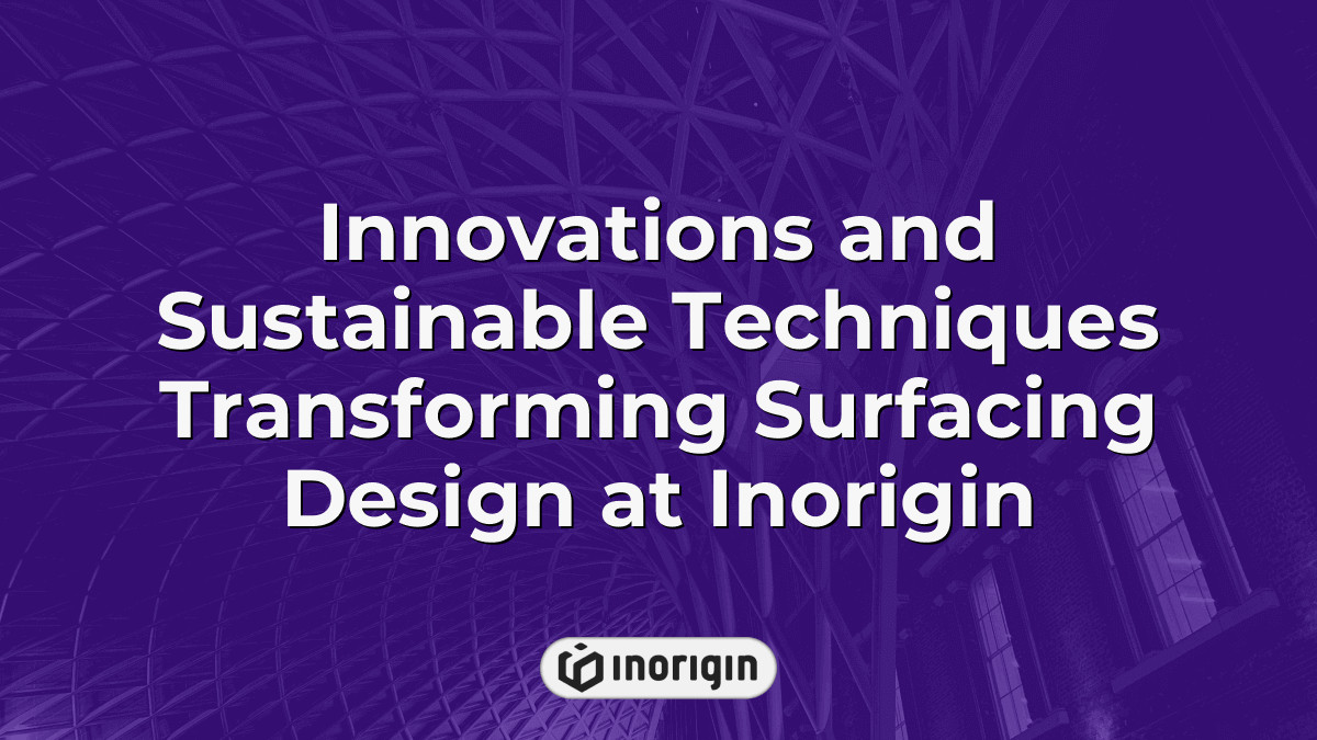 Innovations And Sustainable Techniques Transforming Surfacing Design At ...