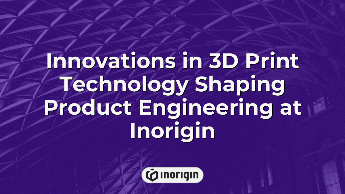 Innovations In 3d Print Technology Shaping Product Engineering At Inorigin