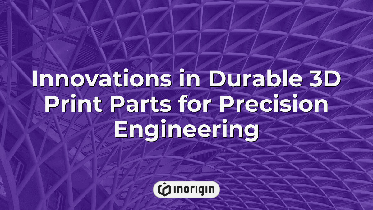 Innovations In Durable 3d Print Parts For Precision Engineering