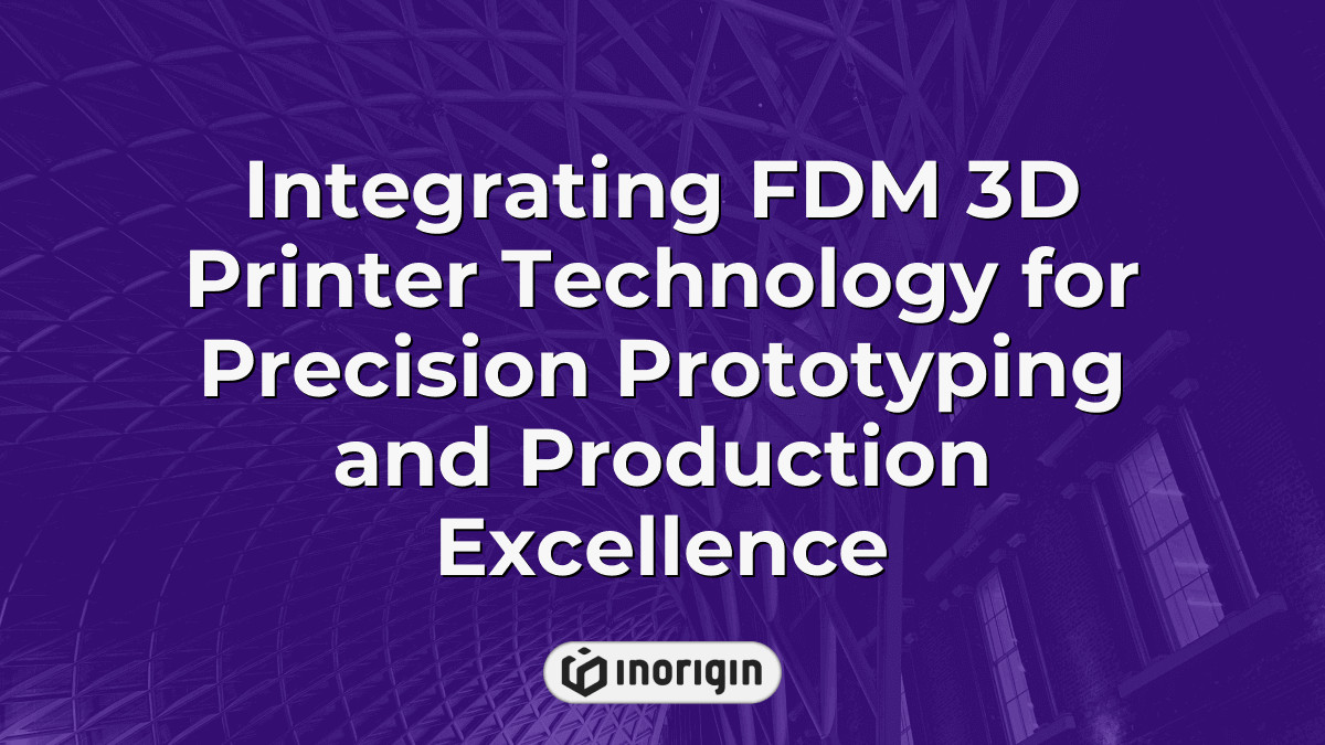 Integrating FDM 3D Printer Technology For Precision Prototyping And ...