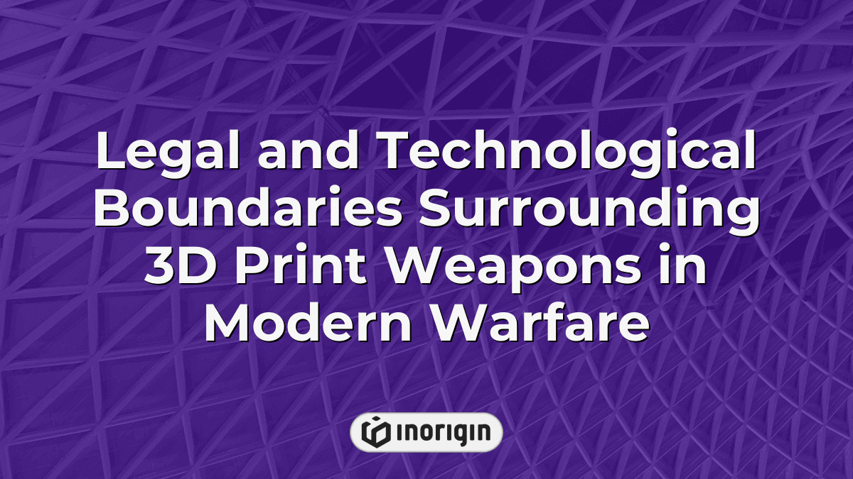 Legal And Technological Boundaries Surrounding 3d Print Weapons In ...