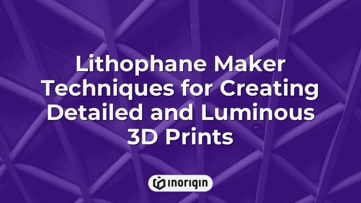 Lithophane Maker Techniques For Creating Detailed And Luminous 3D Prints