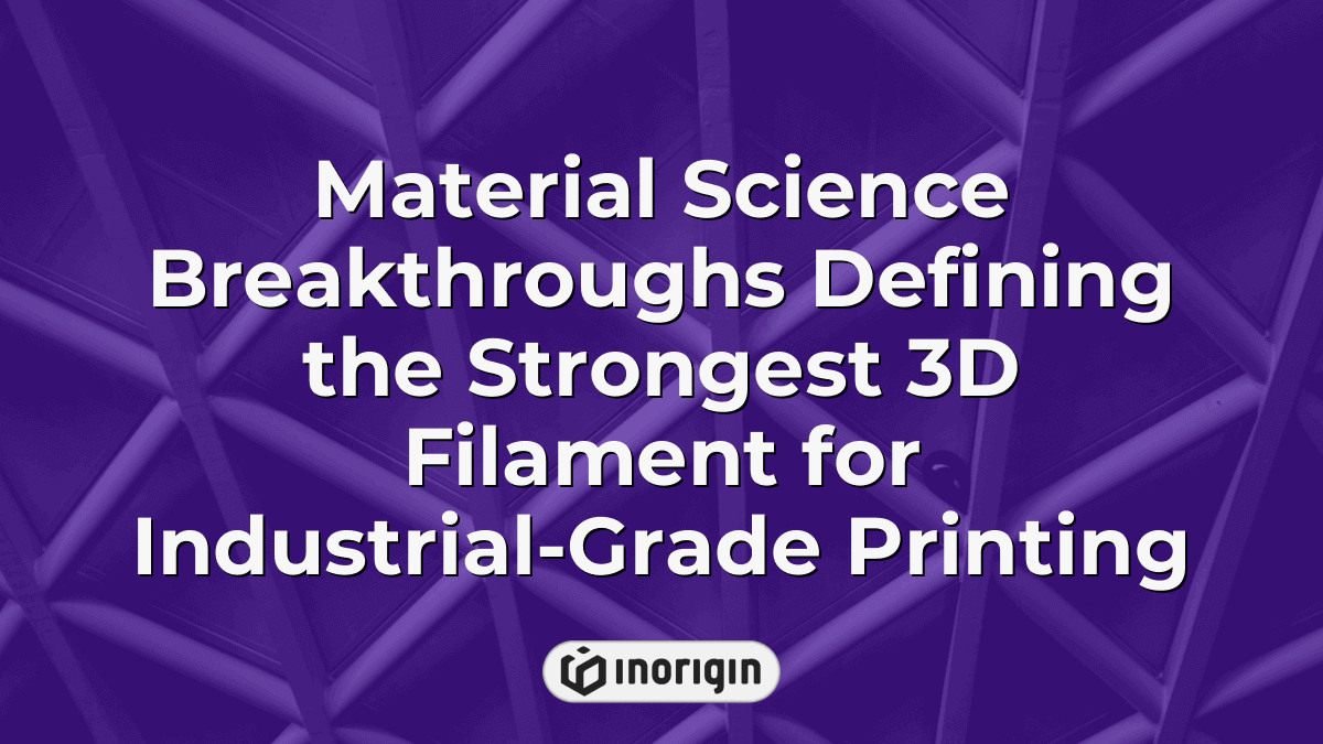 Material Science Breakthroughs Defining The Strongest 3d Filament For ...