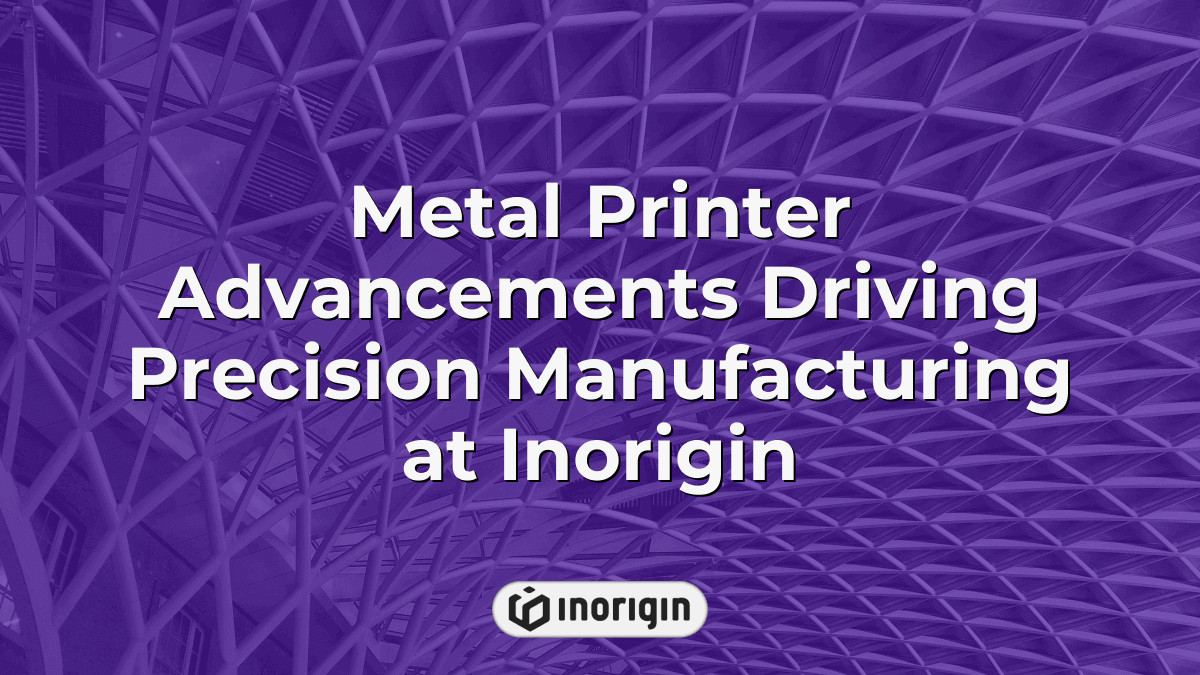 Metal Printer Advancements Driving Precision Manufacturing At Inorigin