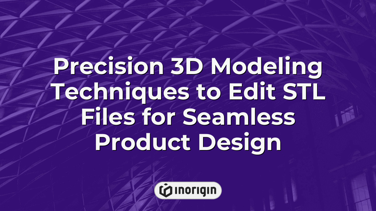 Precision 3D Modeling Techniques To Edit STL Files For Seamless Product ...