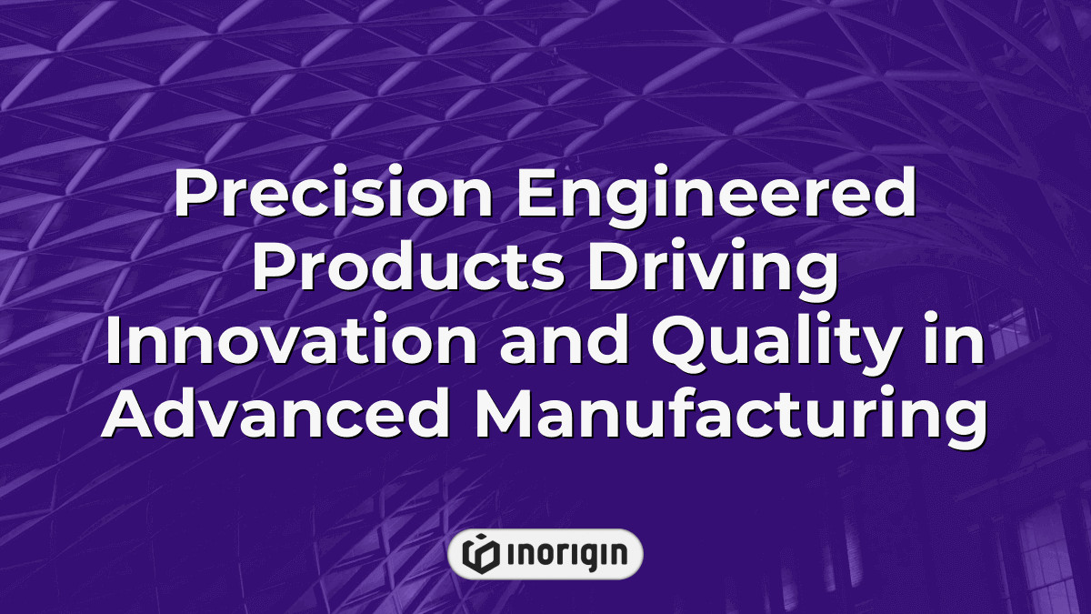 Precision Engineered Products Driving Innovation And Quality In Advanced Manufacturing