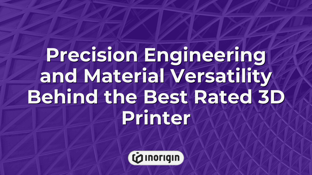 Precision Engineering And Material Versatility Behind The Best Rated 3d Printer
