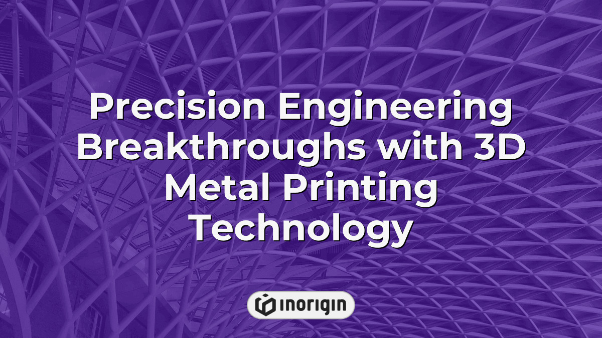 Precision Engineering Breakthroughs With 3d Metal Printing Technology
