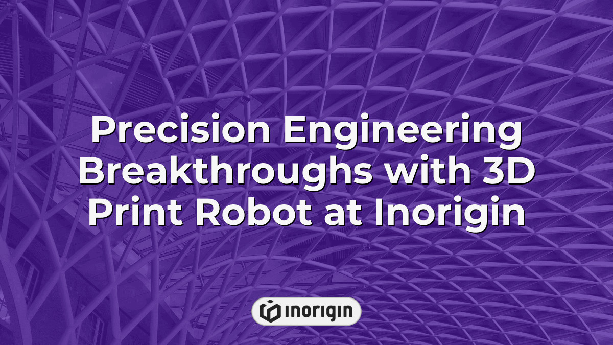 Precision Engineering Breakthroughs With 3d Print Robot At Inorigin