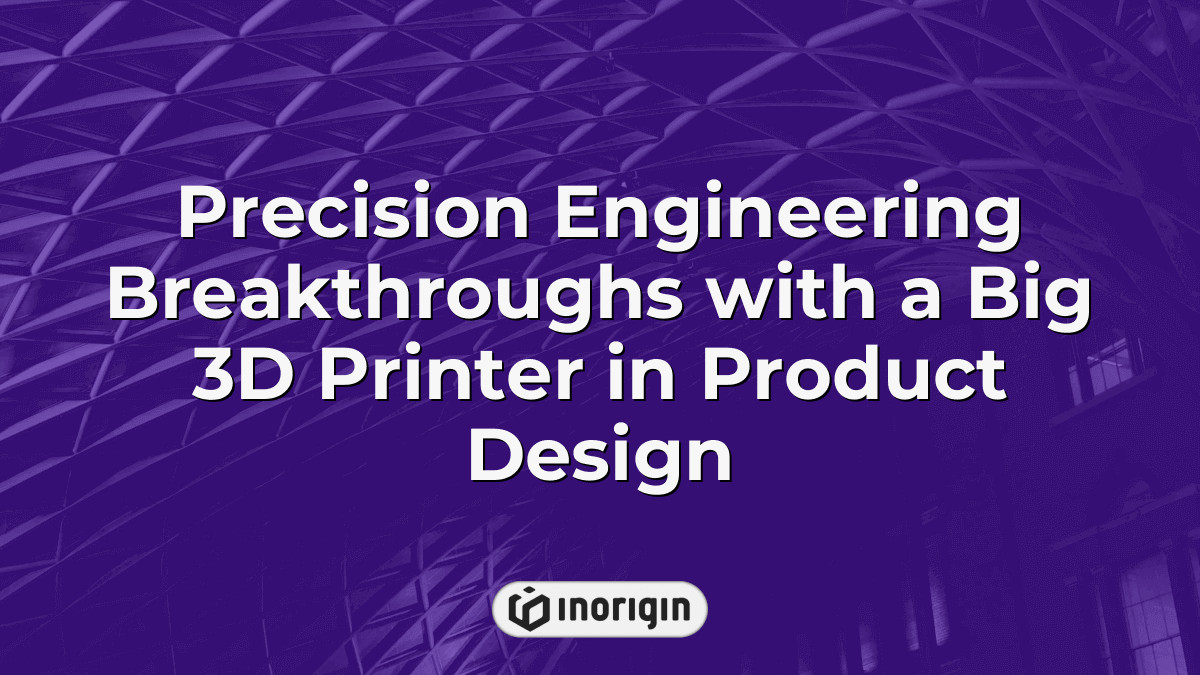 Precision Engineering Breakthroughs With A Big 3d Printer In Product Design