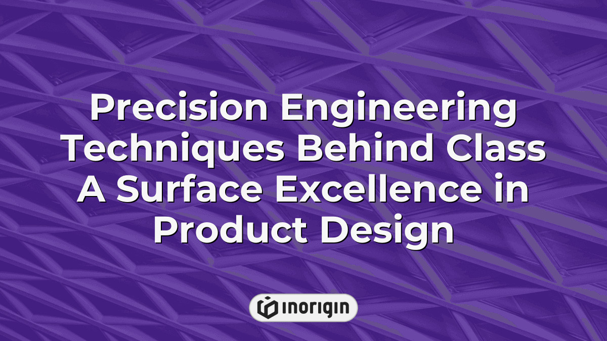 Precision Engineering Techniques Behind Class A Surface Excellence In Product Design