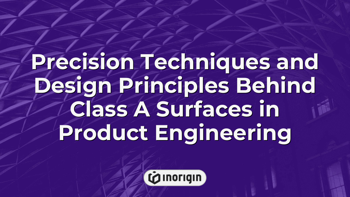 Precision Techniques And Design Principles Behind Class A Surfaces In Product Engineering
