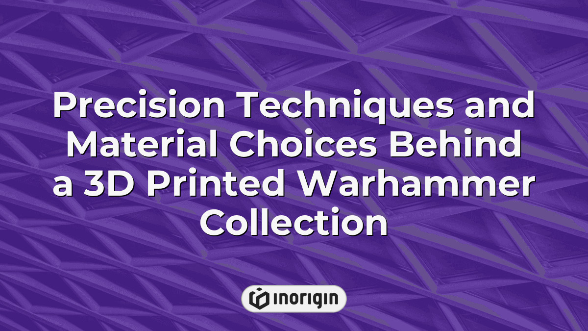 Precision Techniques And Material Choices Behind A 3d Printed Warhammer ...