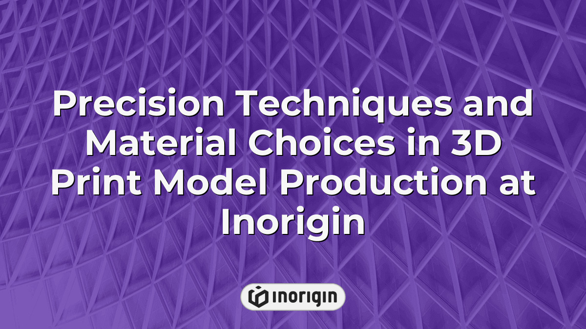 Precision Techniques And Material Choices In 3d Print Model Production At Inorigin