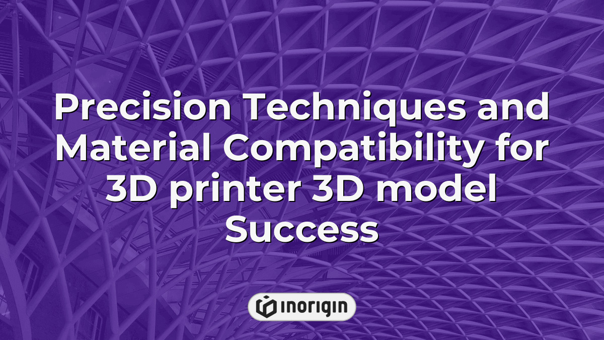 Precision Techniques And Material Compatibility For 3d Printer 3d Model ...
