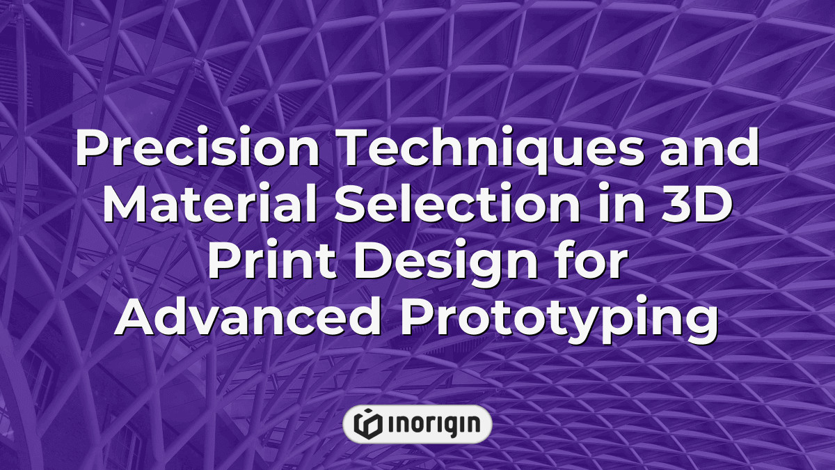 Precision Techniques And Material Selection In 3d Print Design For ...