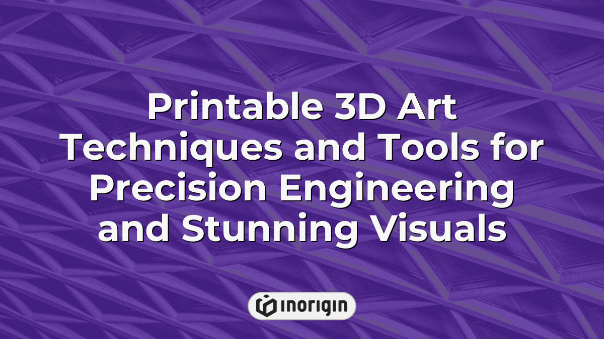 Printable 3d Art Techniques And Tools For Precision Engineering And Stunning Visuals