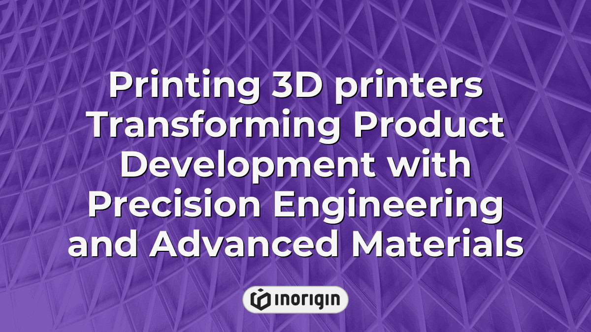 Printing 3d Printers Transforming Product Development With Precision ...