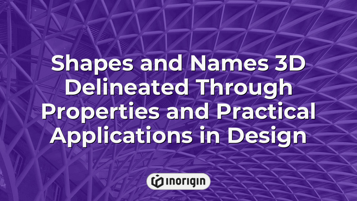 Shapes And Names 3D Delineated Through Properties And Practical ...