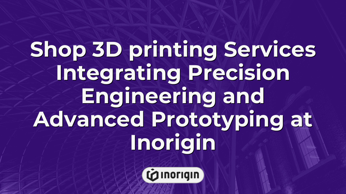 Shop 3d Printing Services Integrating Precision Engineering And ...
