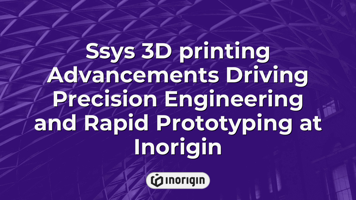 Ssys 3d Printing Advancements Driving Precision Engineering And Rapid ...