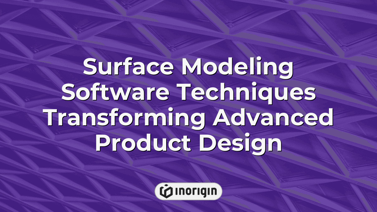 Surface Modeling Software Techniques Transforming Advanced Product Design
