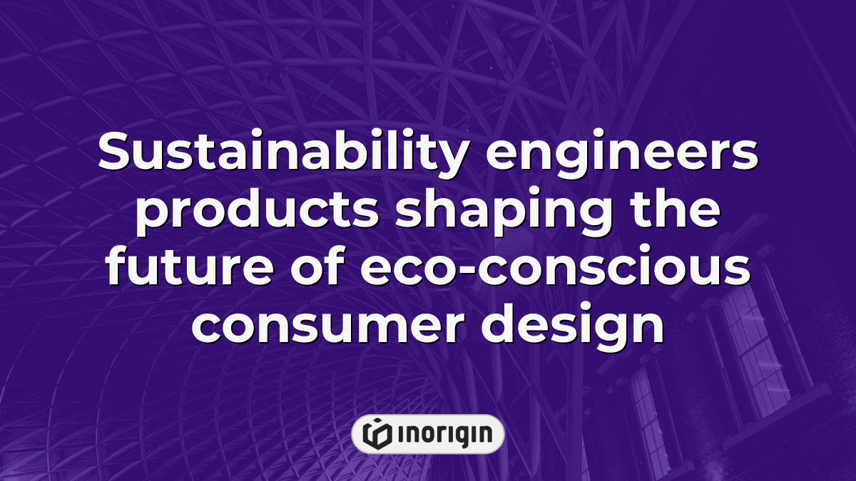 Sustainability Engineers Products Shaping The Future Of Eco-conscious ...