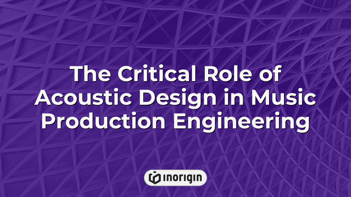 The Critical Role Of Acoustic Design In Music Production Engineering
