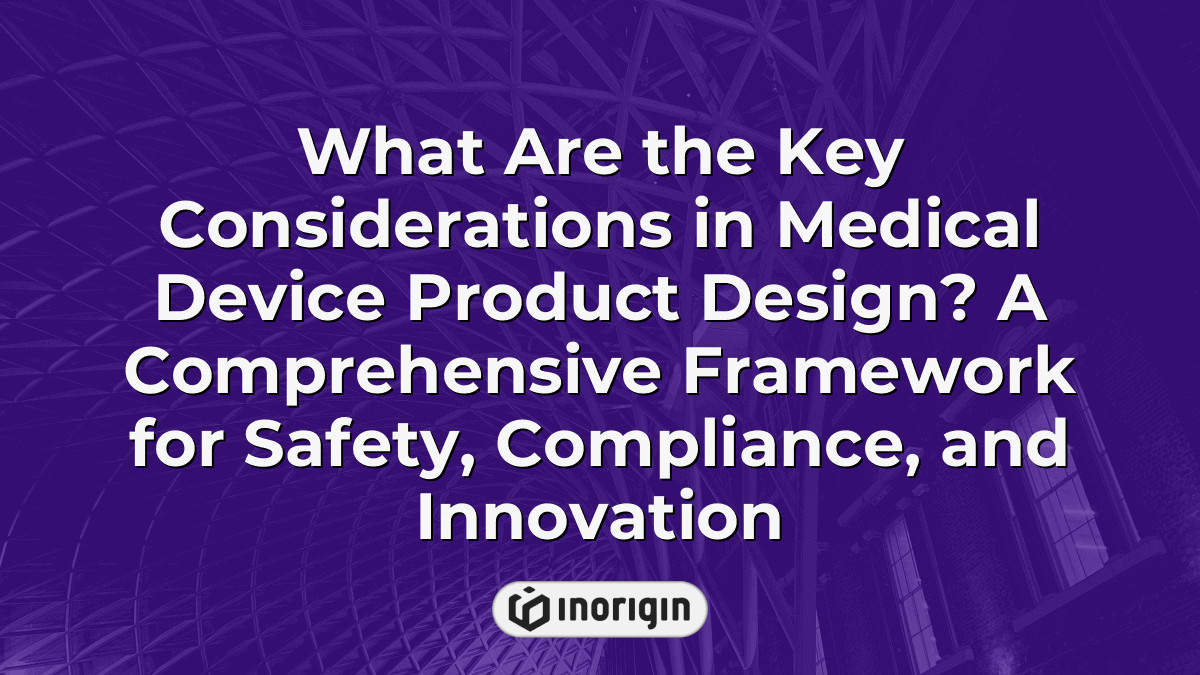 What Are The Key Considerations In Medical Device Product Design? A ...